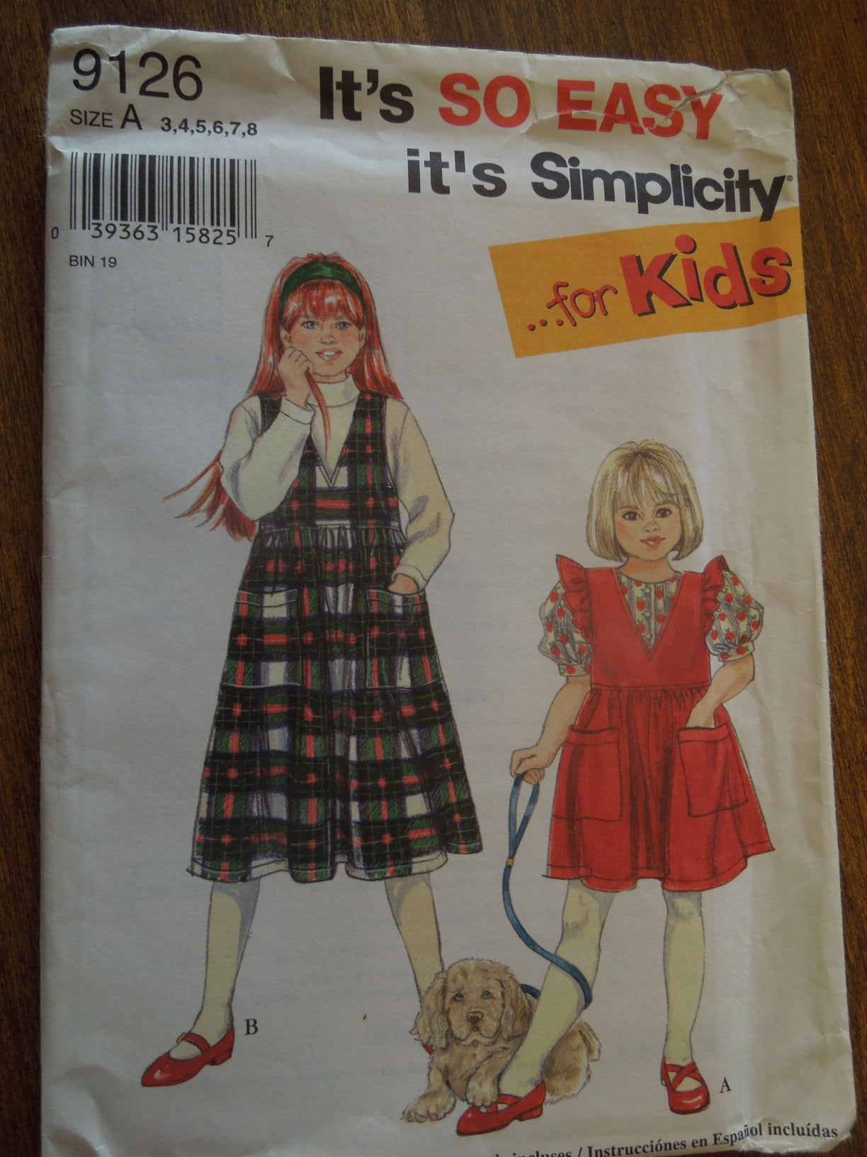 Simplicity 9126, Girls Jumpers, Uncut Sewing Pattern, – Stylesewwear ...
