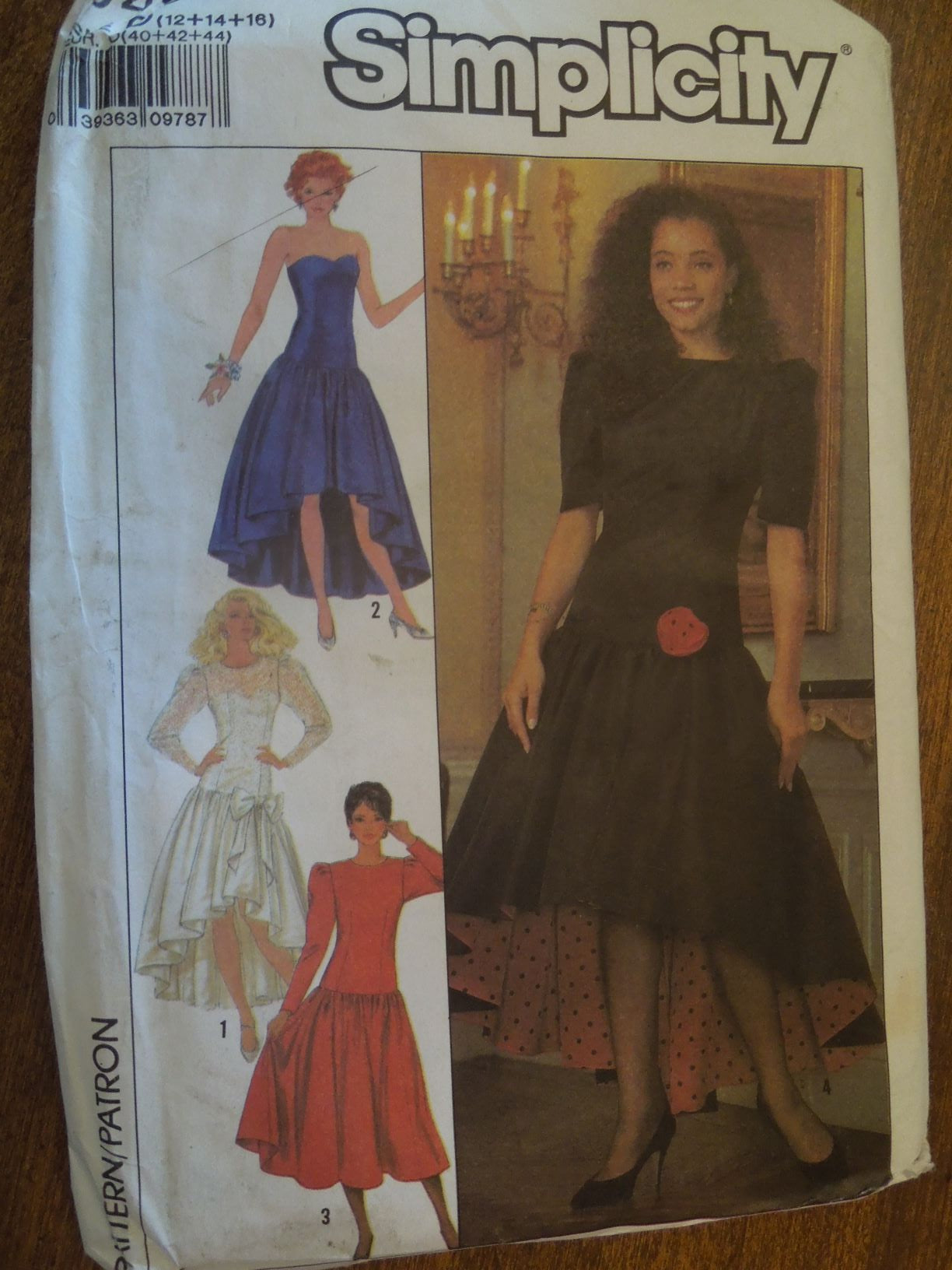 Simplicity 9451, Misses, Evening Wear, Dresses, Petite, Uncut Sewing P ...